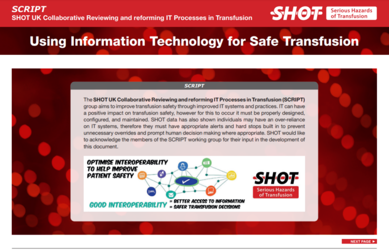 Using Information Technology for Safe Transfusion - Serious Hazards of ...