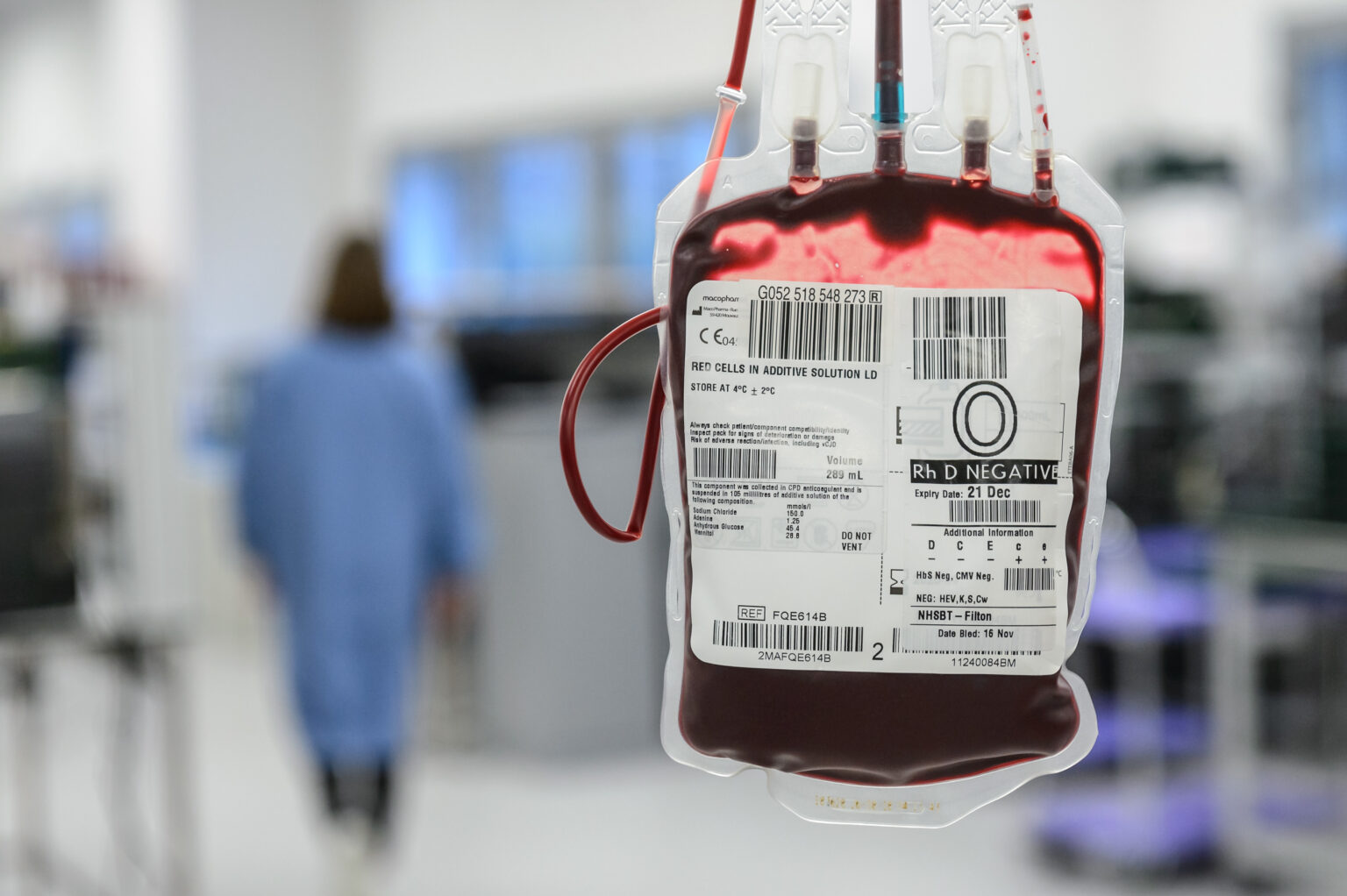 MH simulation blood bags - Serious Hazards of Transfusion